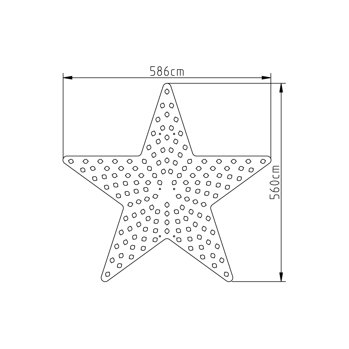 LED PIXEL Halterung Weihnachtsstern groß | xmas-land.de